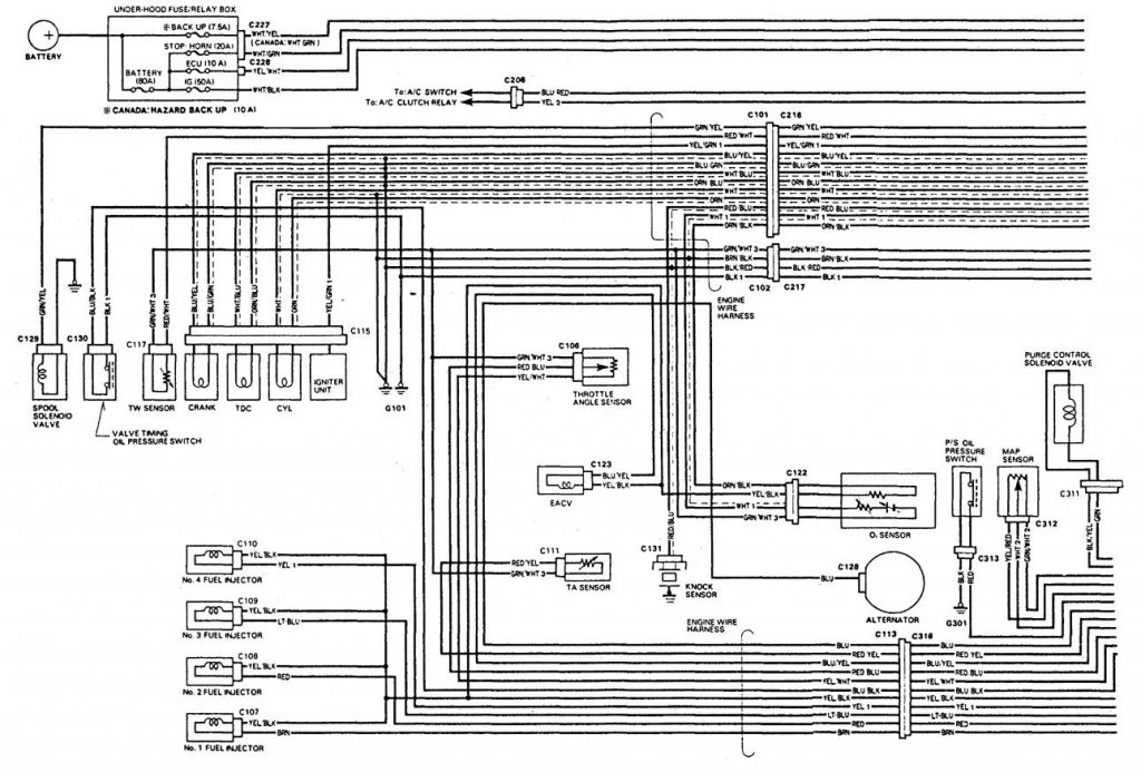 Acura Integra (1992) – wiring diagrams – fuel control - Carknowledge.info