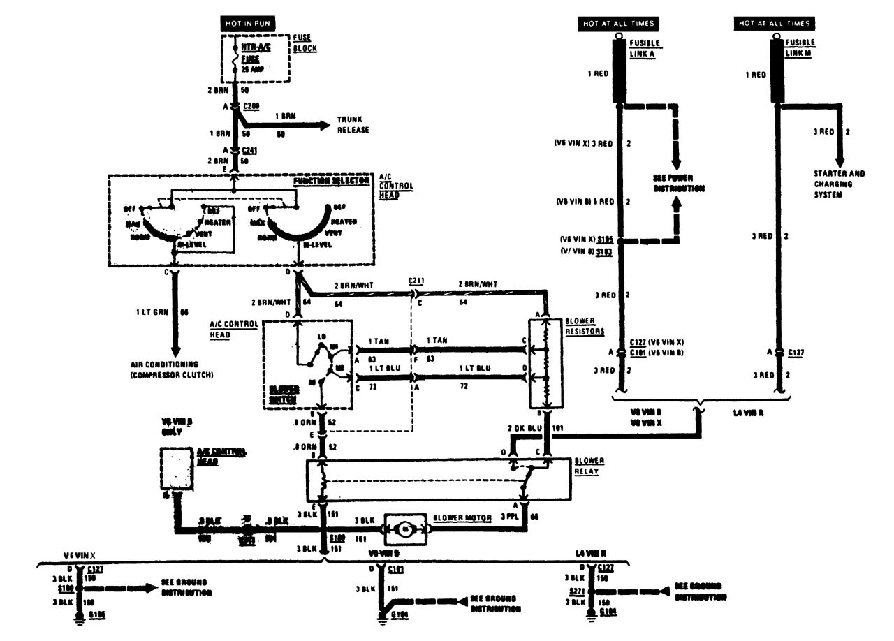 Buick Century 1986 Wiring Diagrams Hvac Controls