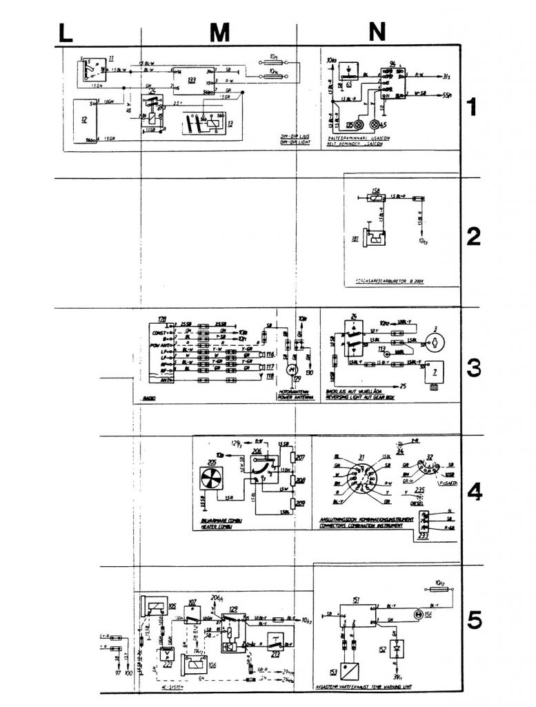 Volvo 245 (1989) – wiring diagrams – audio - Carknowledge.info