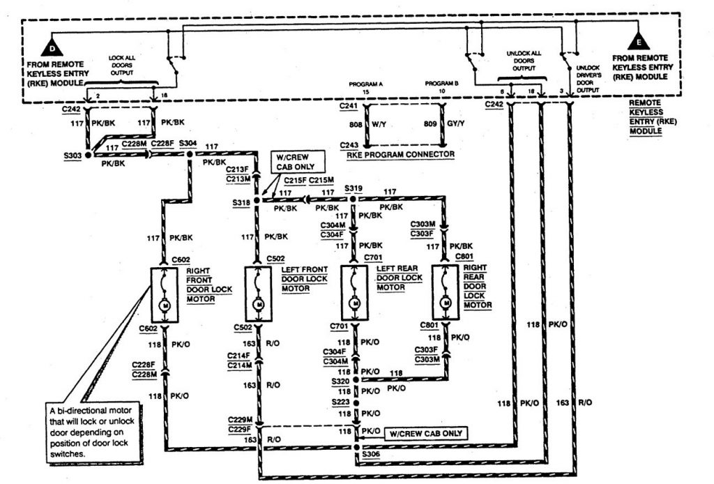 Ford F53 (1997) – wiring diagrams – keyless entry - Carknowledge.info