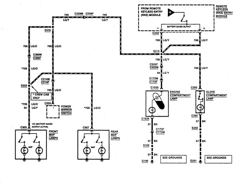 Ford F53 (1997) – wiring diagrams – keyless entry - Carknowledge.info